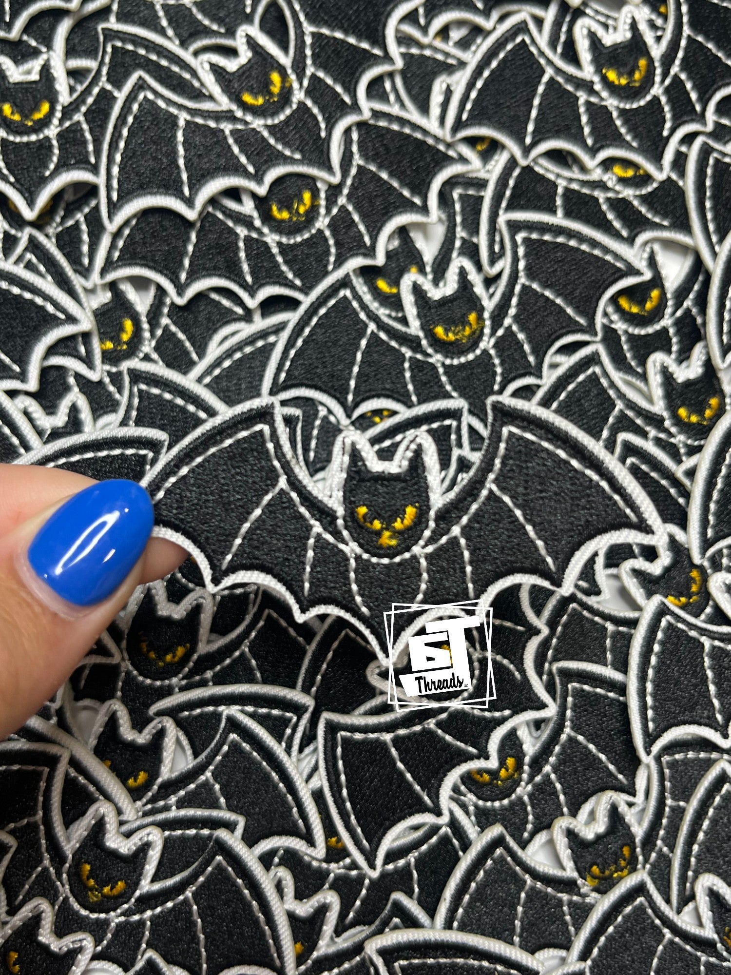 Spooky Black Bat...Cap Patches Only – 6J Wholesale